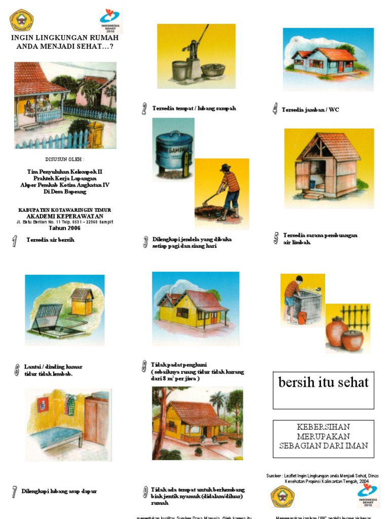 Leaflet Lingkungan Sehat | PDF