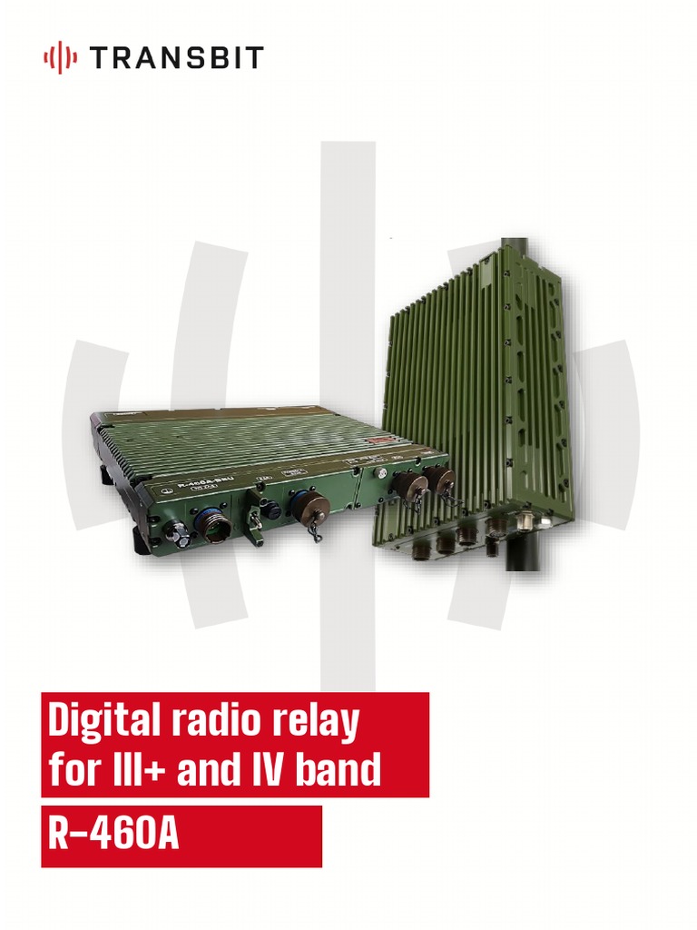 Digital Radio Relay For III+ and IV Band R-460A | PDF | Radio | Transmitter