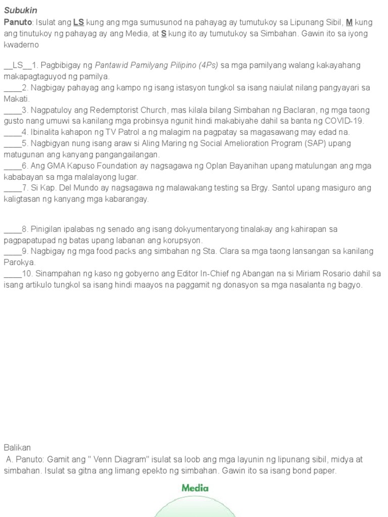 Lipunang Sibil. Midya, at Simbahan Part 3 | PDF