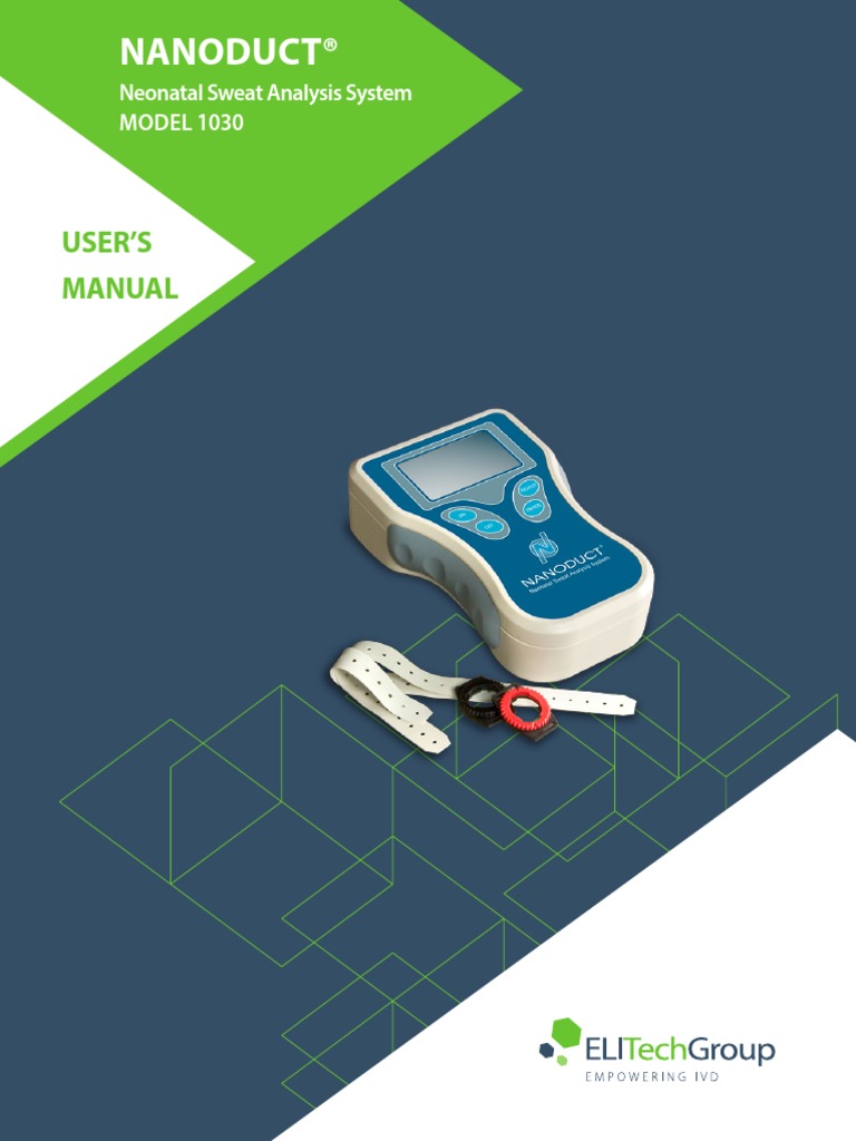 Sistema de Análisis de Sudor Neonatal ELITechGroup Nanoduct 1030 | PDF ...