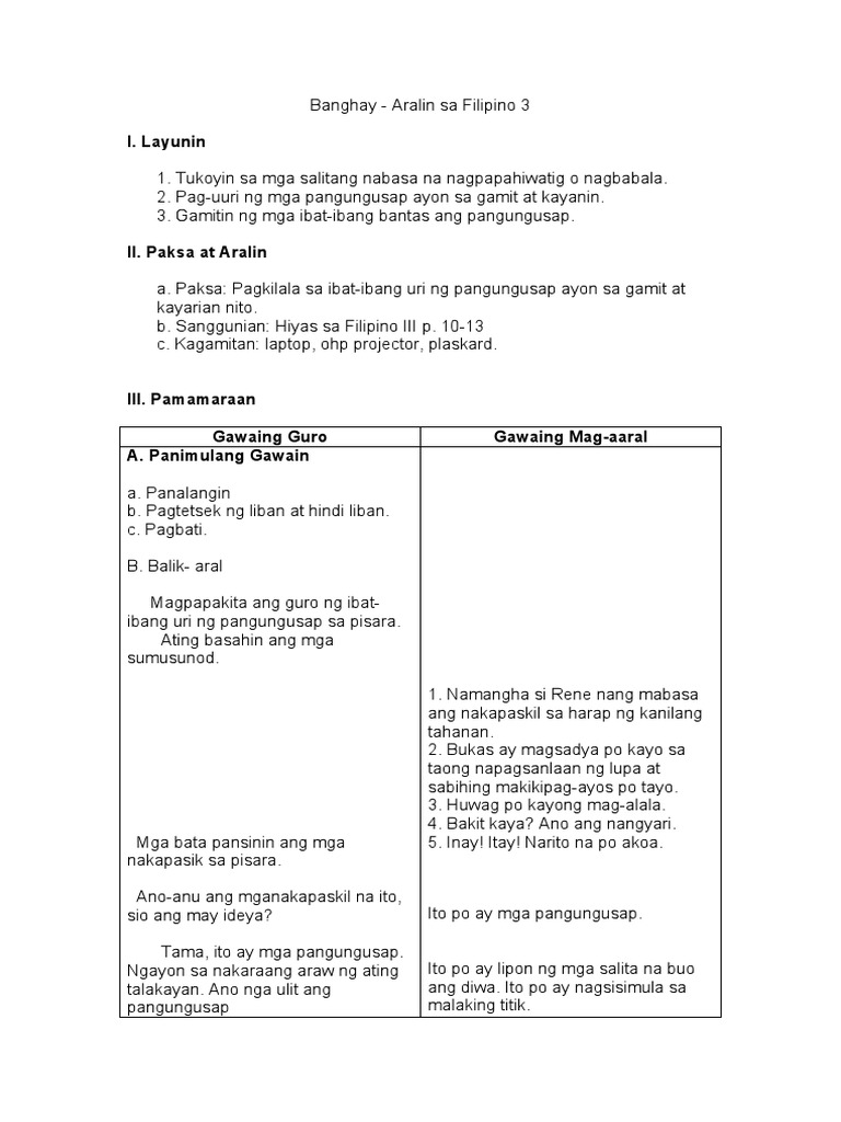 Filipino 4 - DLP | PDF