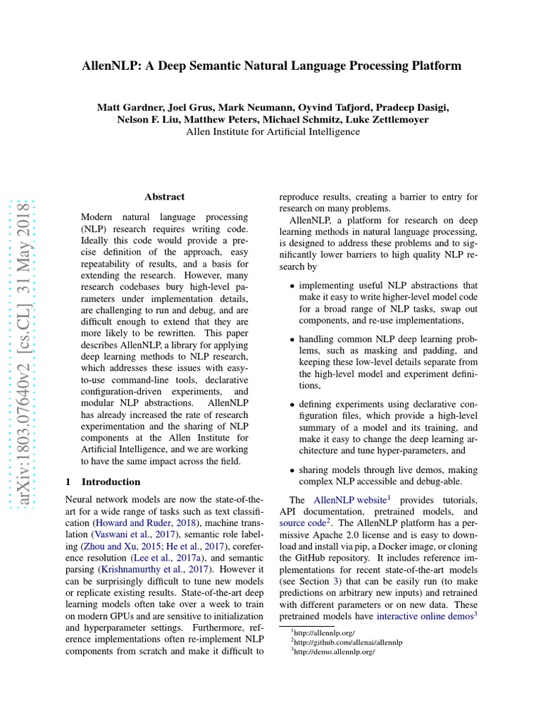 Article 01. AllenNLP - A-Deep-Semantic-Natural-Language-Processing ...