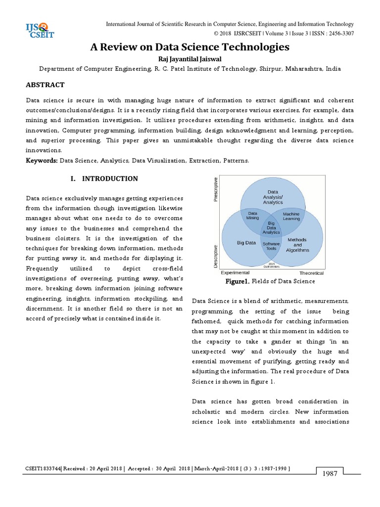 Article 02. A Review On Data Science Technologies | PDF | Data ...