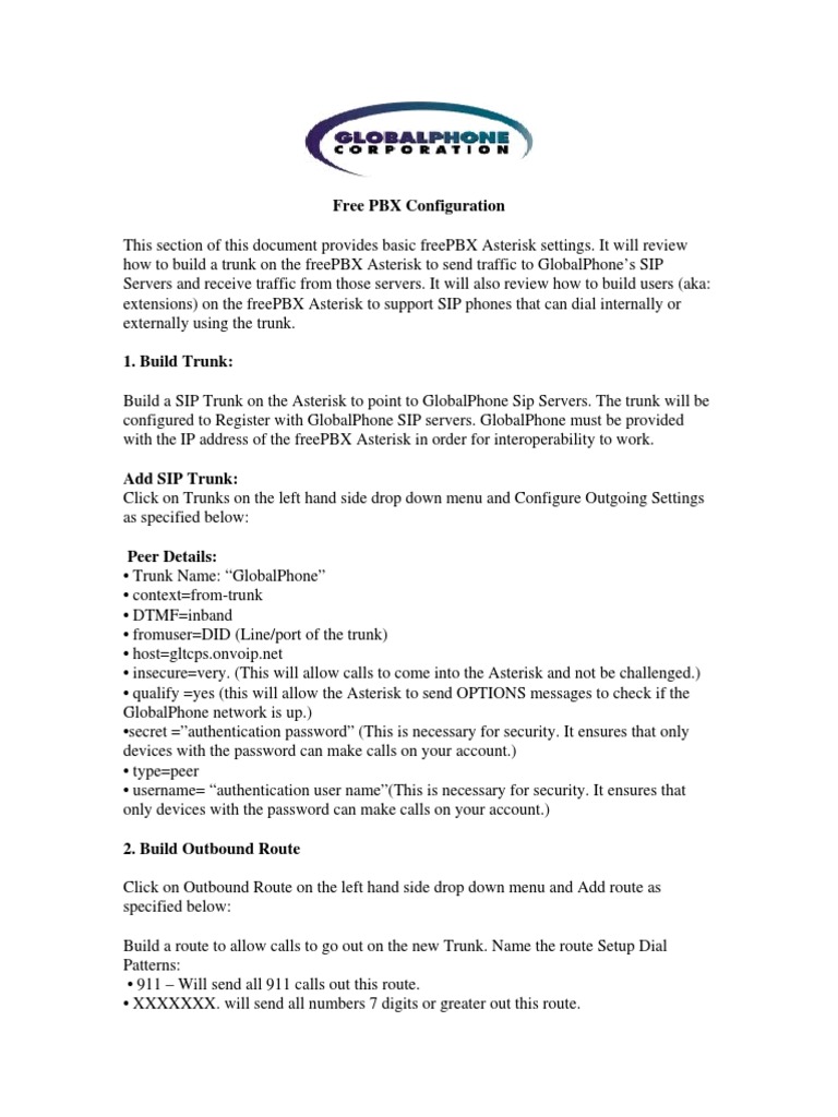 FreePBX Setup for IT Professionals | PDF | Session Initiation Protocol | Information And ...