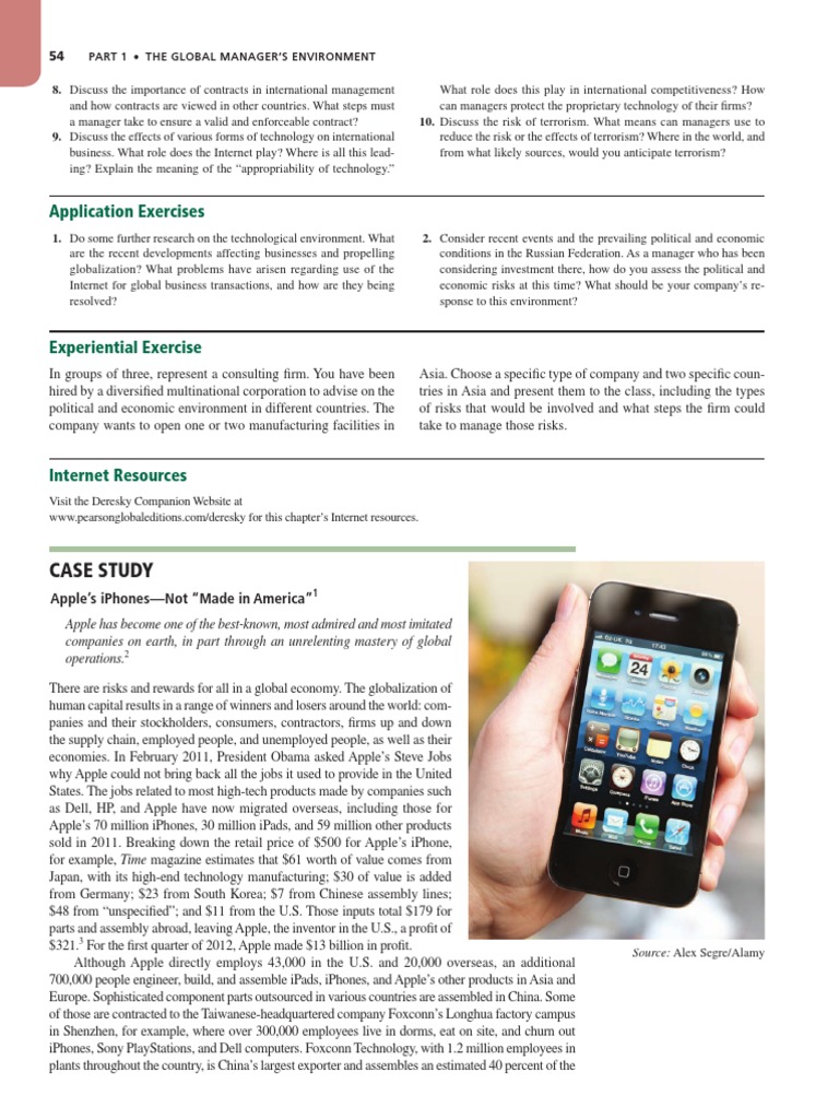 Case Study 1 | PDF | Apple Inc. | Economies