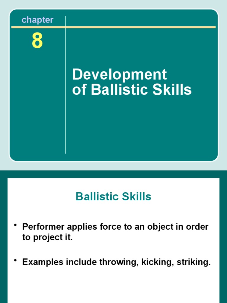Development of Ballistic Skill | PDF | Anatomical Terms Of Motion