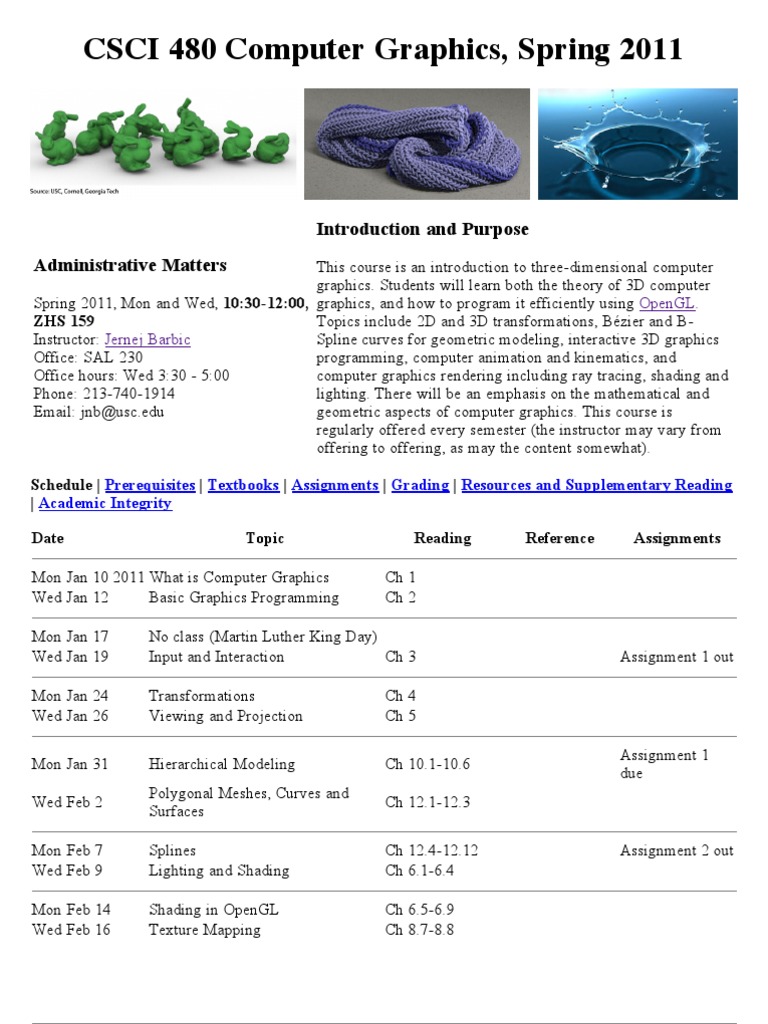 Computer Graphics | PDF | 3 D Computer Graphics | Computer Graphics