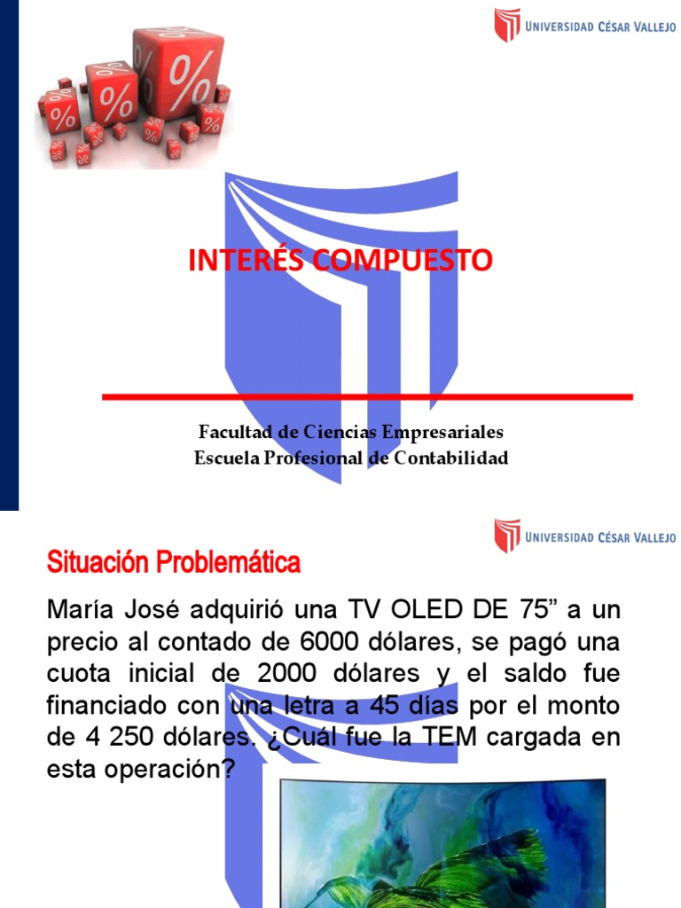 Cálculo de Interés Compuesto y Ejemplos | PDF | Finanzas Matemáticas ...