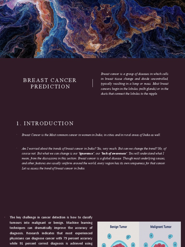 Presentation - Breast Cancer Prediction | PDF | Cancer | Breast Cancer
