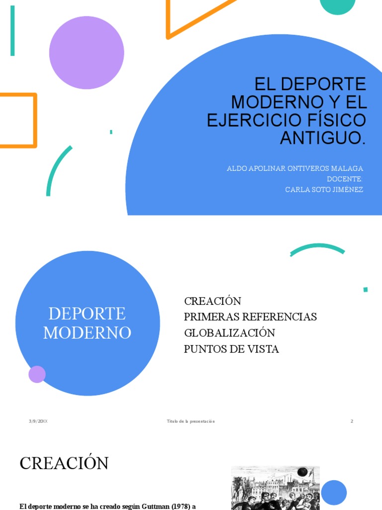 El Deporte Moderno y El Ejercicio Físico Antiguo | PDF | Deportes ...
