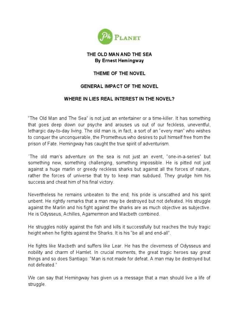 The Old Man and The Sea | PDF