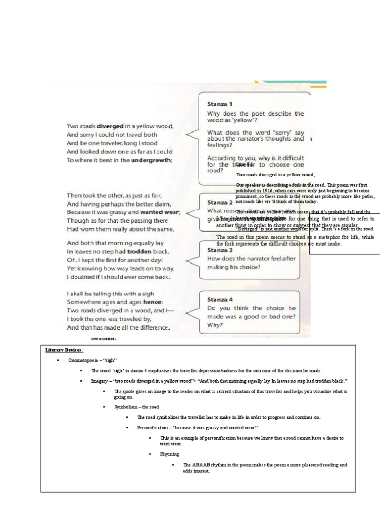 Robert Frost Poem Analysis | PDF | Poetry