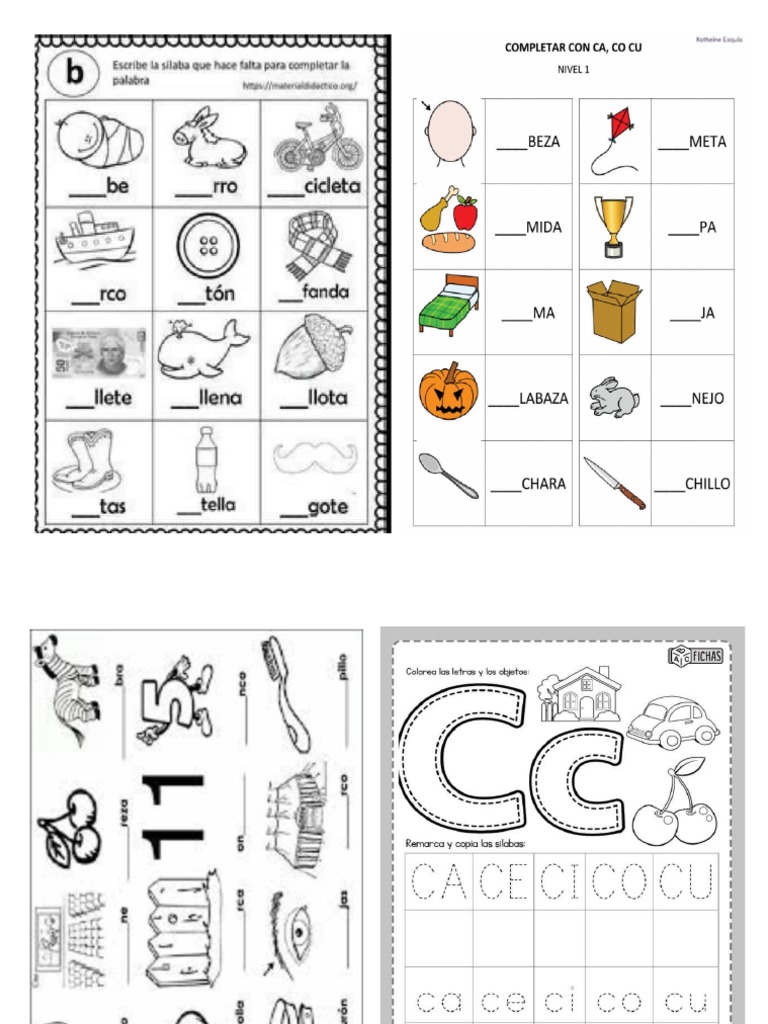 ACtividad Letra B y C Maria Francisca | PDF