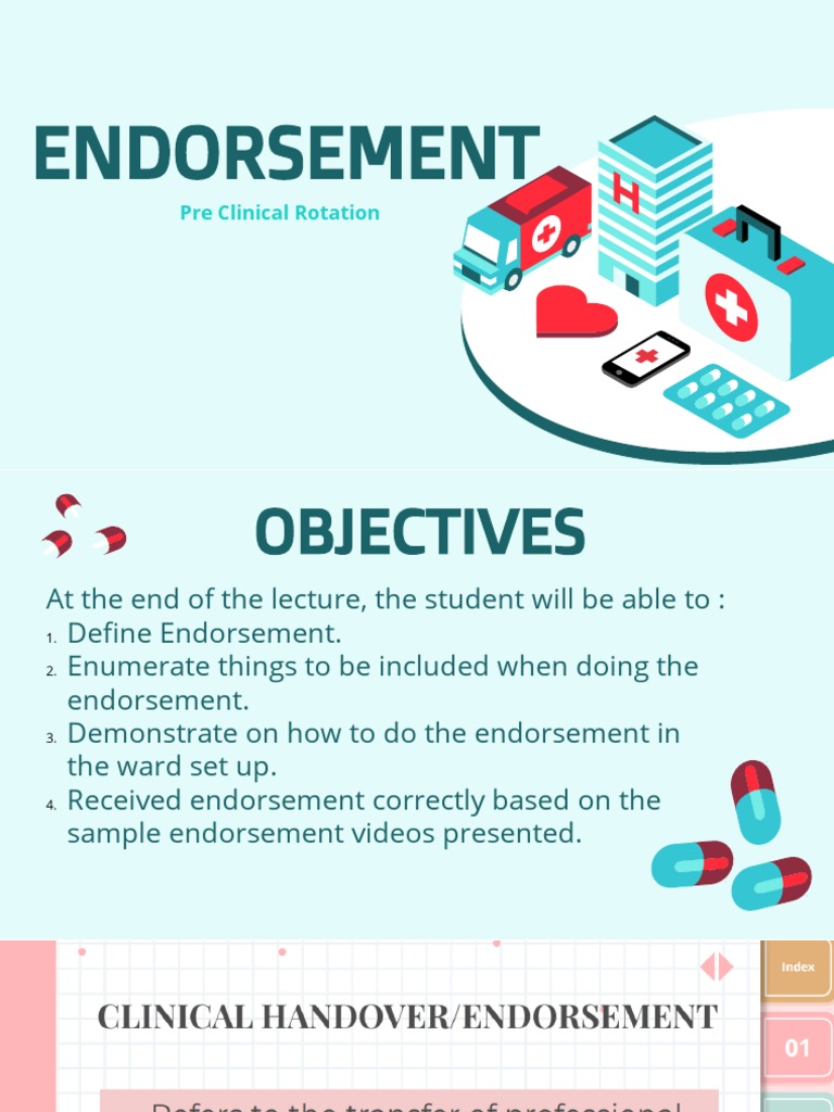 Endorsement PDF | PDF | Nursing | Patient