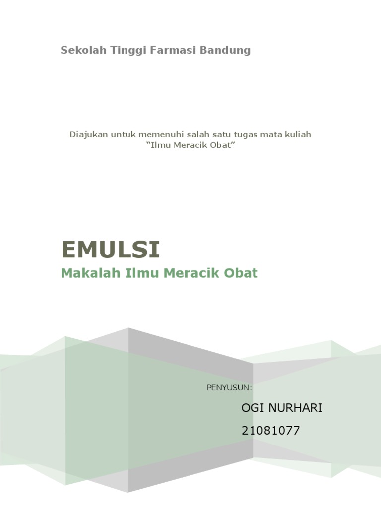 Stabilitas Emulsi.2 | PDF