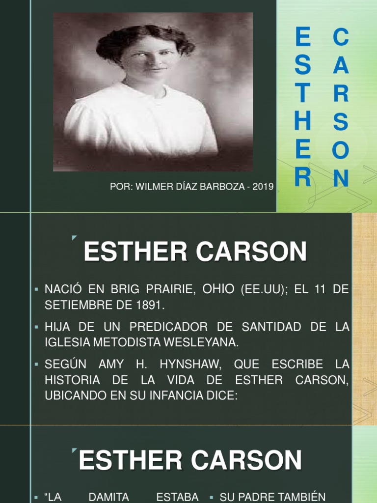 Esther Carson de Winans | PDF
