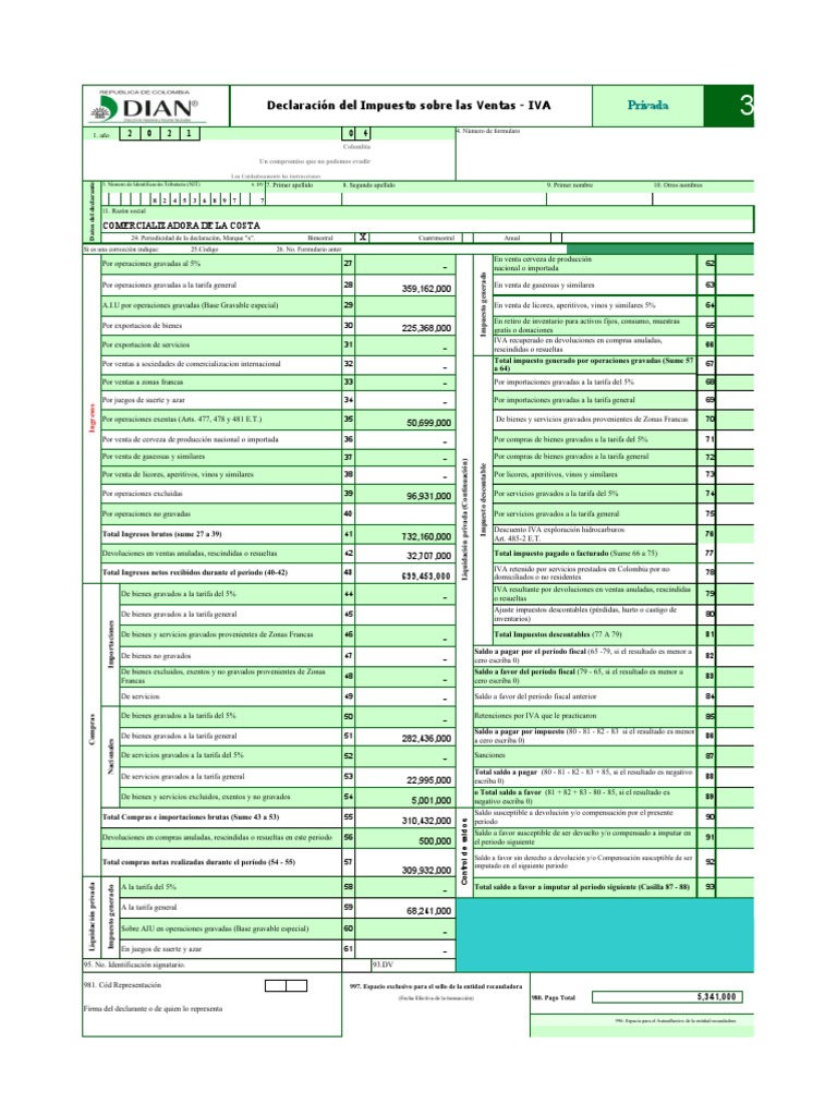 Formulario 300 | PDF | Servicios (economía) | Finanza pública