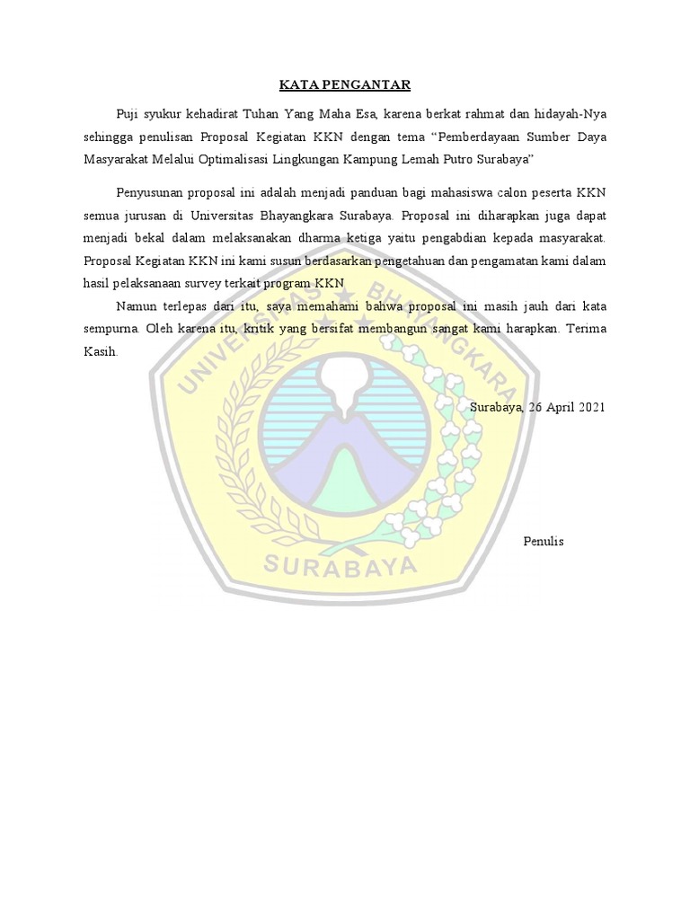 Revisi Proposal KKN 052 | PDF