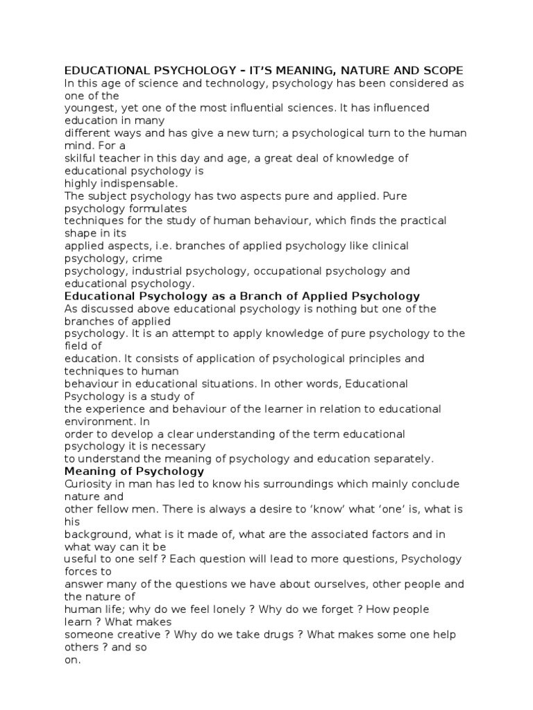 Educational Psychology | PDF | Educational Psychology | Intelligence ...