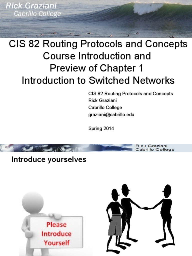 CIS 82 Routing Protocols and Concepts Course Introduction and Preview ...