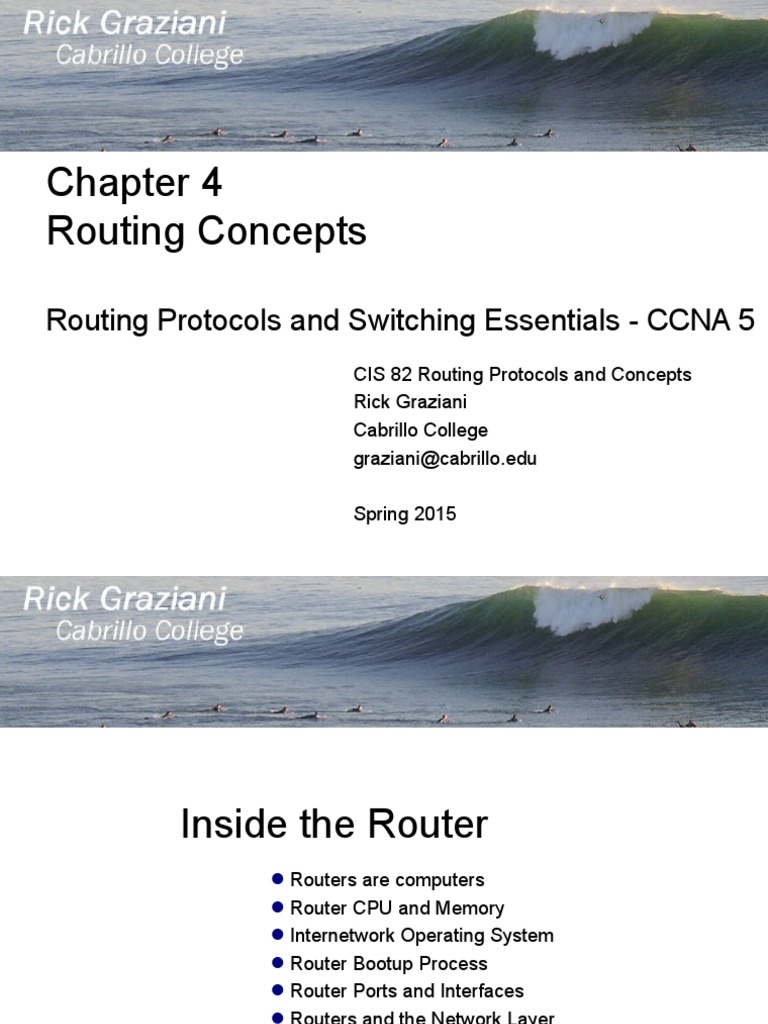 Routing Concepts Routing Protocols And Switching Essentials Ccna 5 Pdf Router Computing 