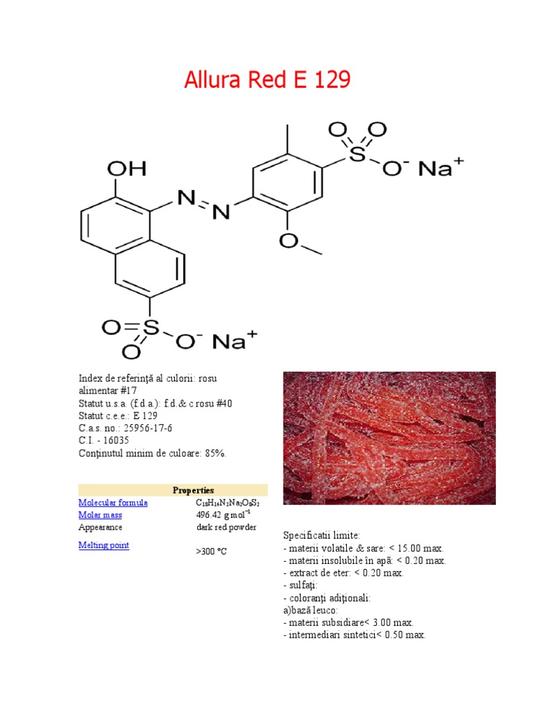 Allura Red E 129 | PDF | Mutagen | Dominance (Genetics)