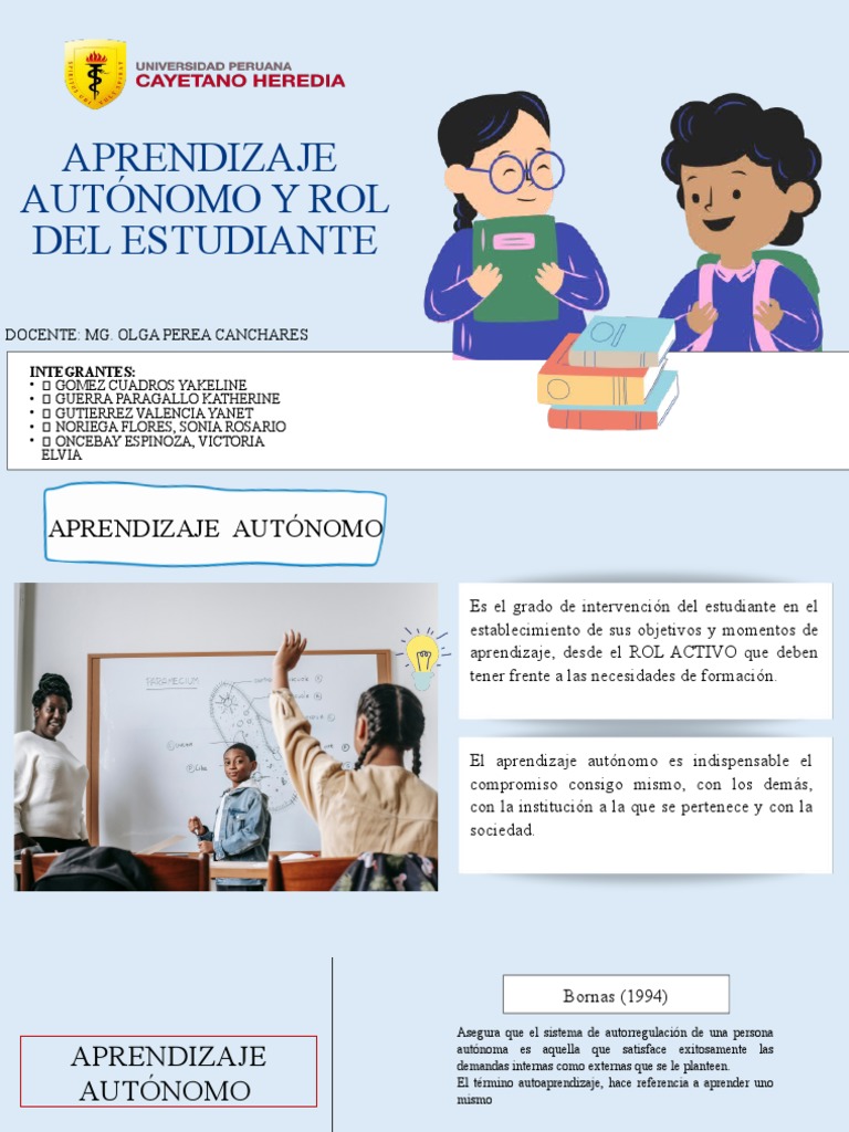 Aprendizaje Autónomo Y Rol Del Estudiante Expo Docencia | PDF ...