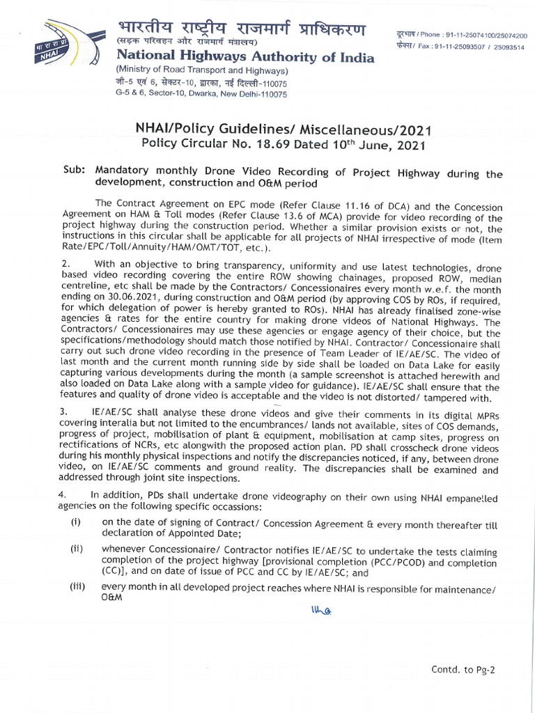 Policy Circular No. 18 69 | PDF