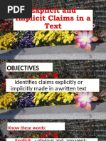 Activity For Explicit and Implicit | PDF