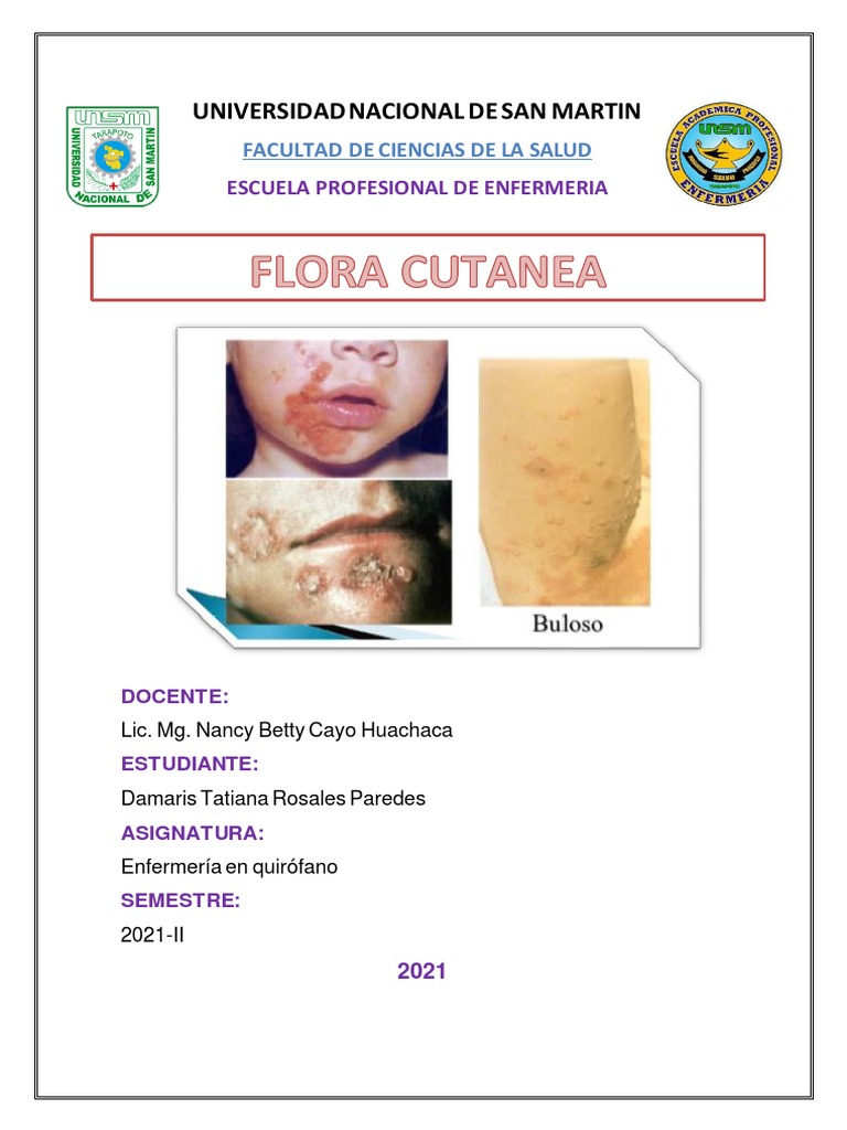 Tarea - Flora Cutanea | PDF | Las bacterias | Especialidades Medicas