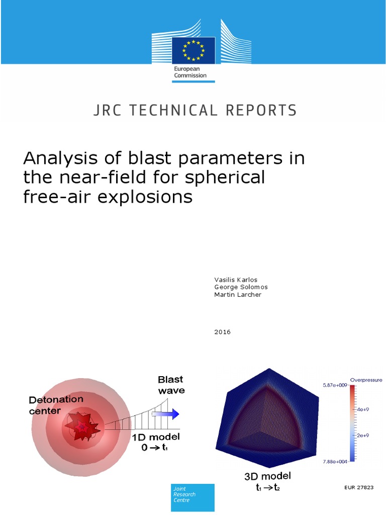 Analysis of Blast Parameters in The Near-Field For Spherical Free-Air ...