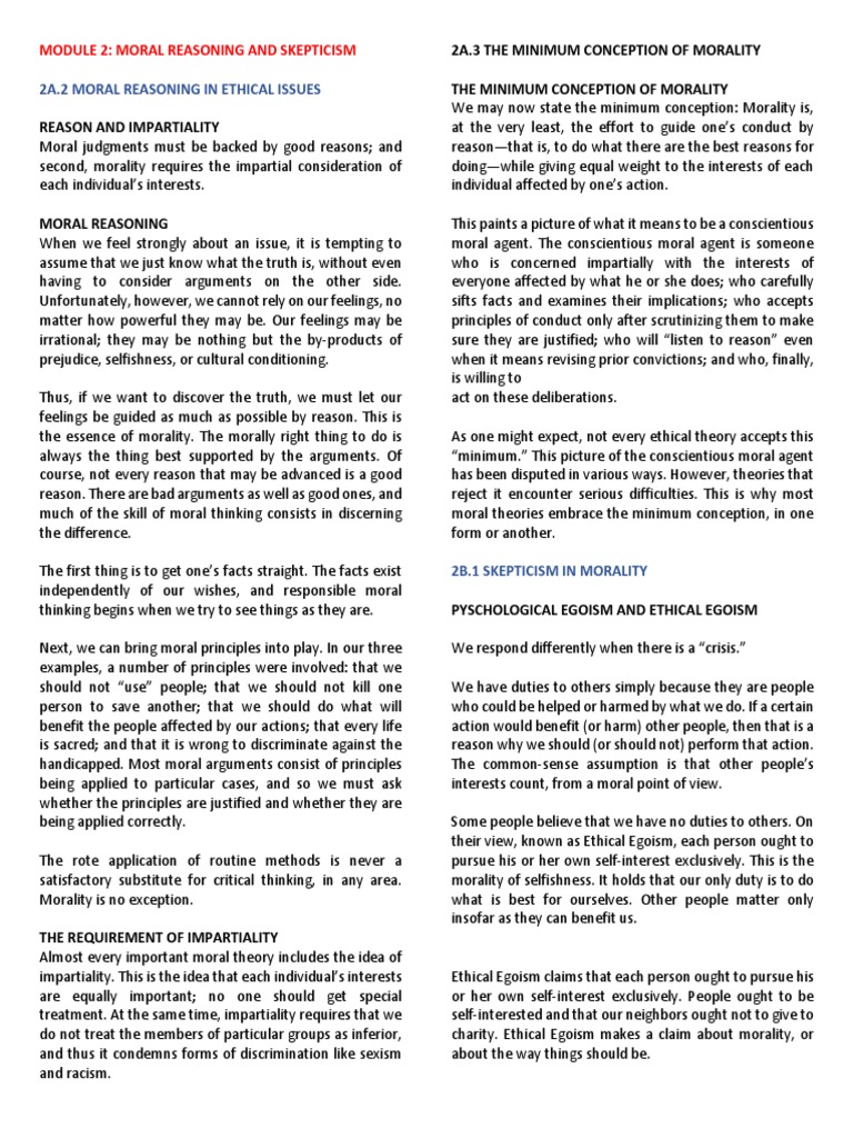 Module 2 | PDF | Relativism | Morality