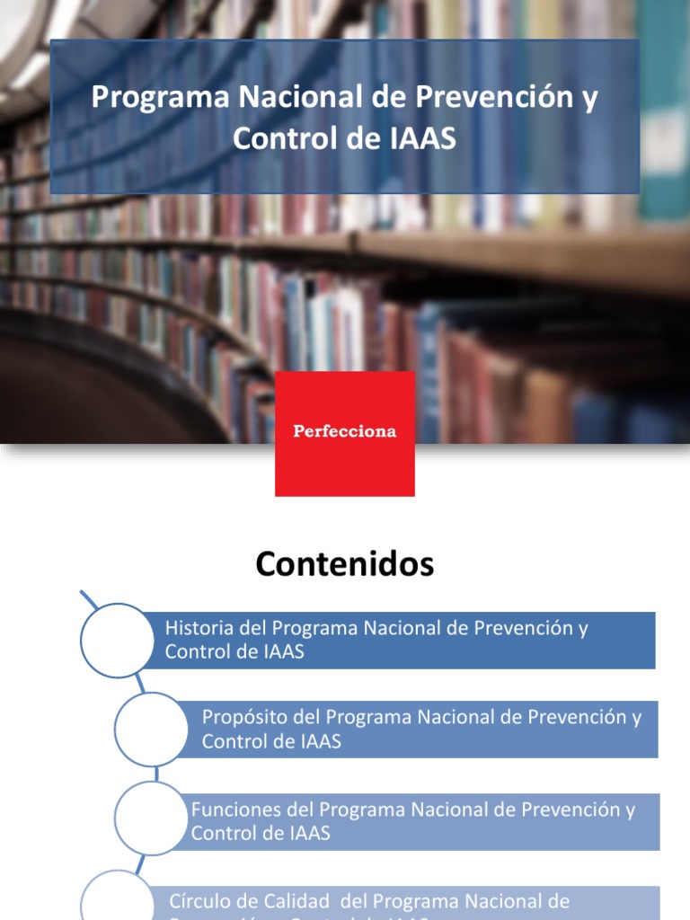 Clase 1 Programa Nacional de Prevencin y Control de Iaas | PDF | Epidemias | Infección adquirida ...
