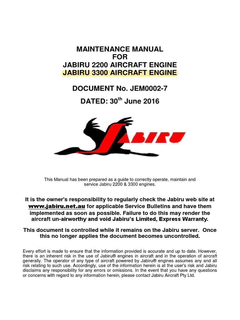 Manual Jabiru 3300A | PDF | Ignition System | Engines