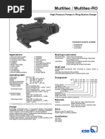 KSB Pump Multitec Spec | PDF | Pump | Chemical Engineering