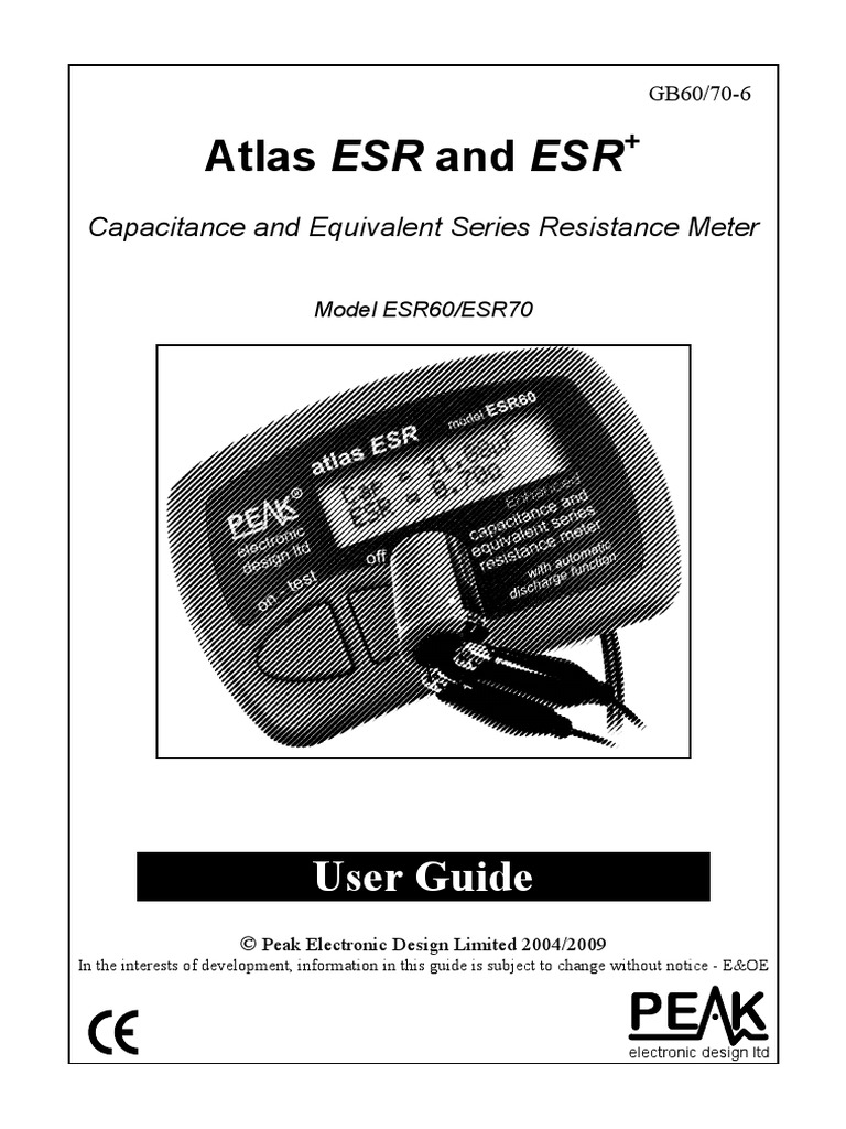 Atlas ESR and ESR: User Guide | PDF | Capacitor | Electric Power
