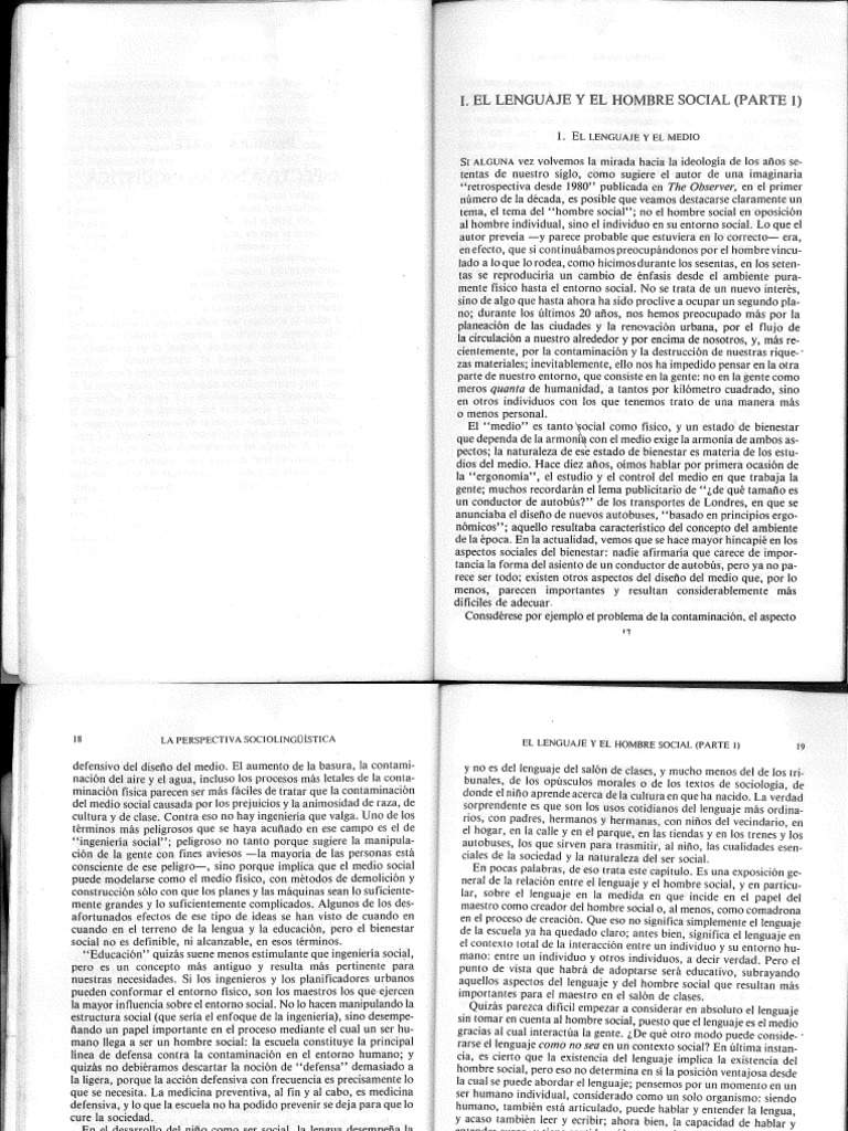 El Lenguaje y El Hombre Social - M.A.K. Halliday | PDF