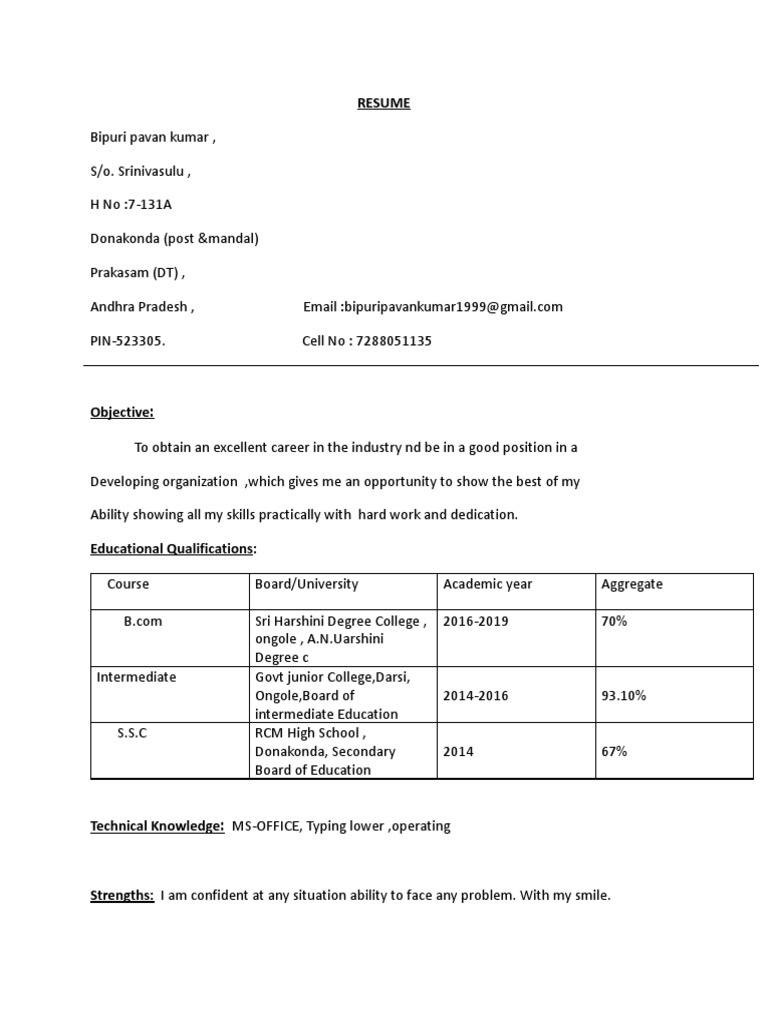 Resume Pawan | PDF | Career & Growth