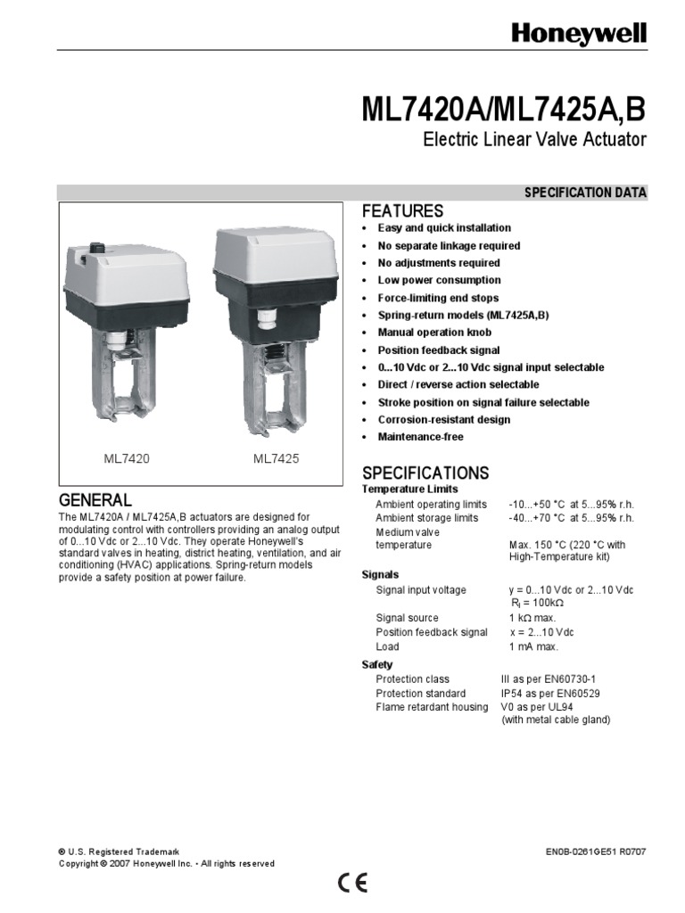 ML7420A-7425AB SD EN | PDF | Hvac | Valve