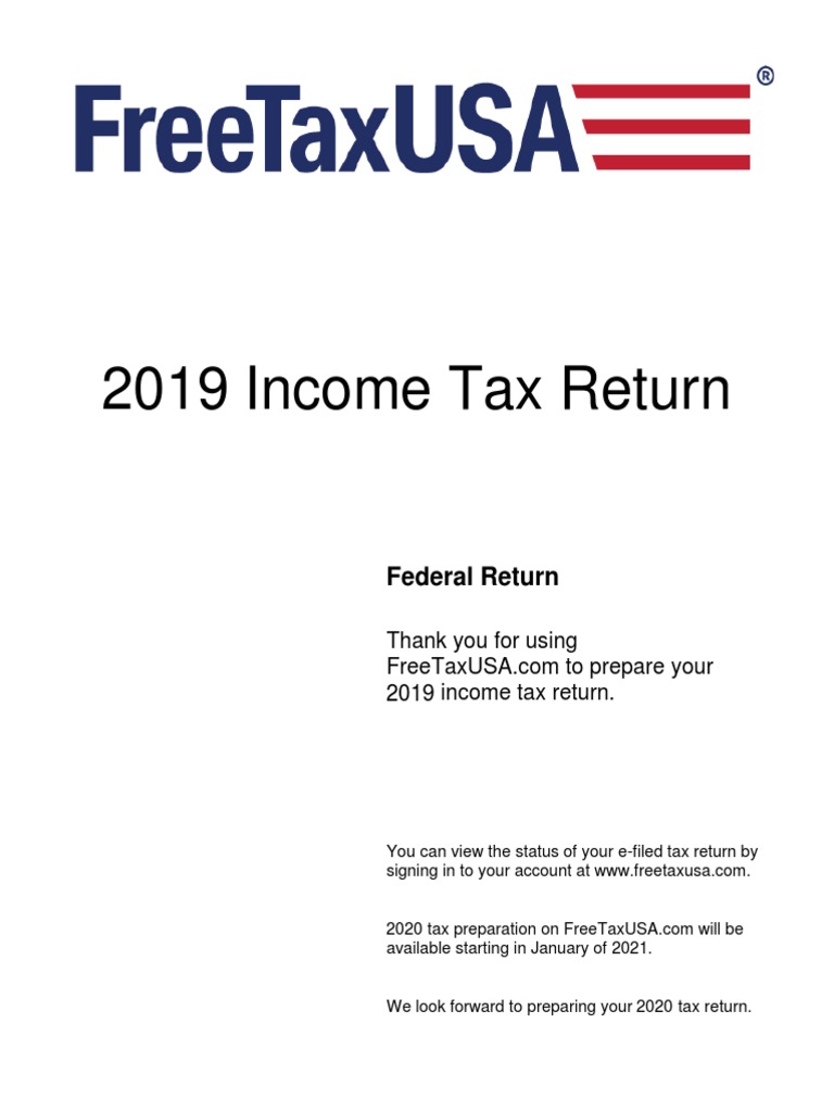 Income Tax Return 2019 | PDF | Irs Tax Forms | Tax Return (United States)
