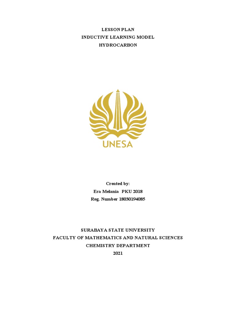 Lesson Plan Inductive Learning Model Hydrocarbon | PDF | Hydrocarbons | Alkane