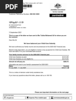 Centrelink Statement 1623499012101 | PDF | Saving | Value (Economics)