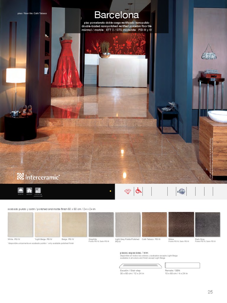 Interceramic BAR2 Barcelona MXHOJA DE CATALOGO-000470 | PDF