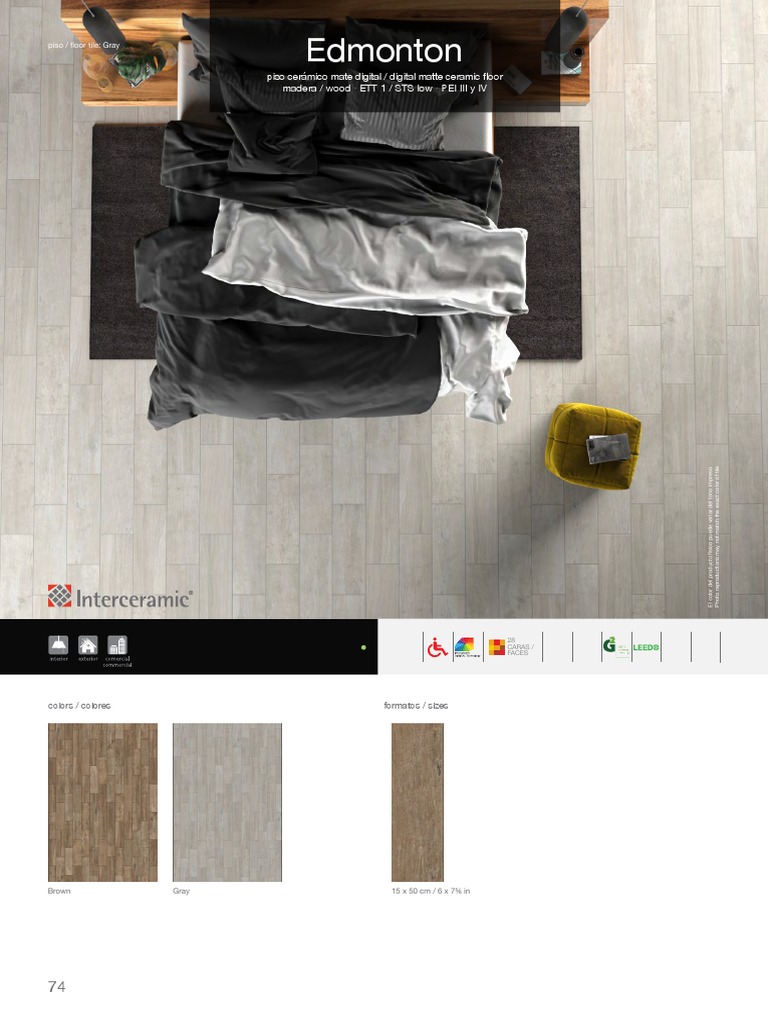 Interceramic EDMO Edmonton MXHoja de Catalogo-004973 | PDF