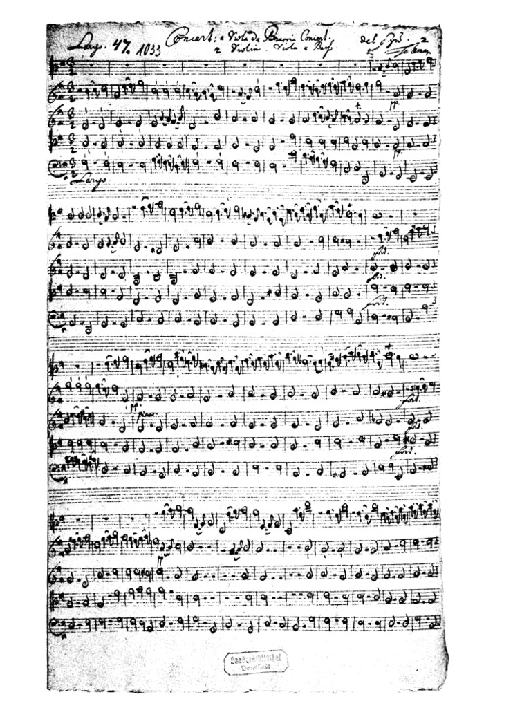 Telemann Viola Concerto Page 1 Autograph | PDF