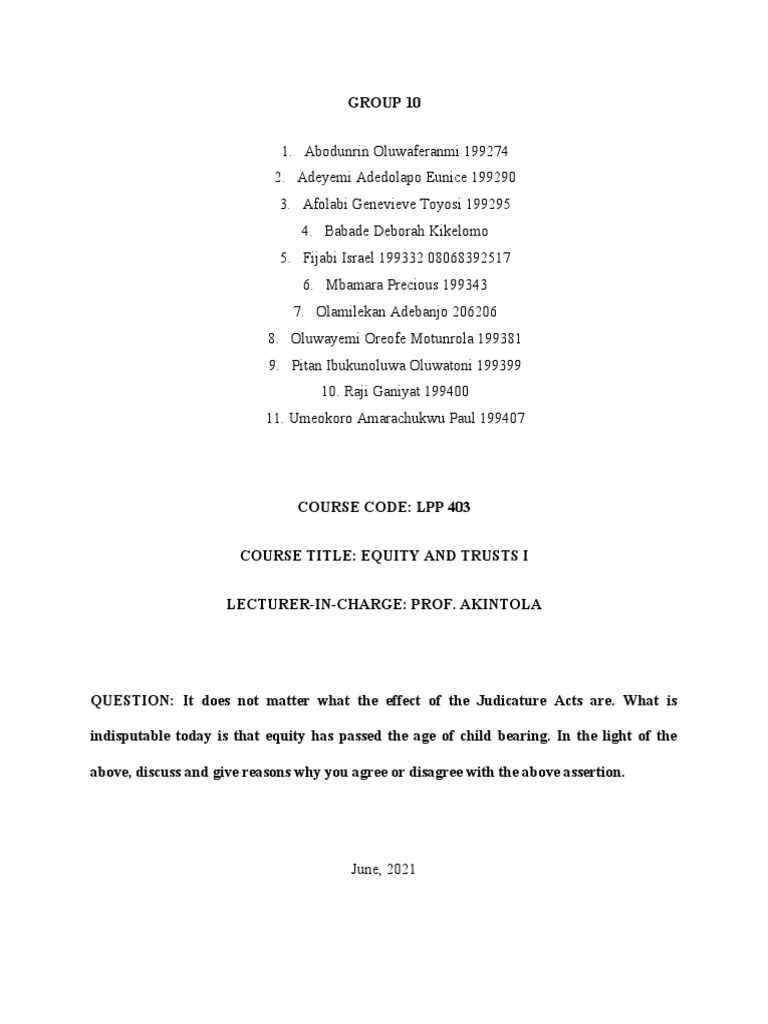 Equity Is Not Passed Childbearing Age | PDF | Equity (Law) | License