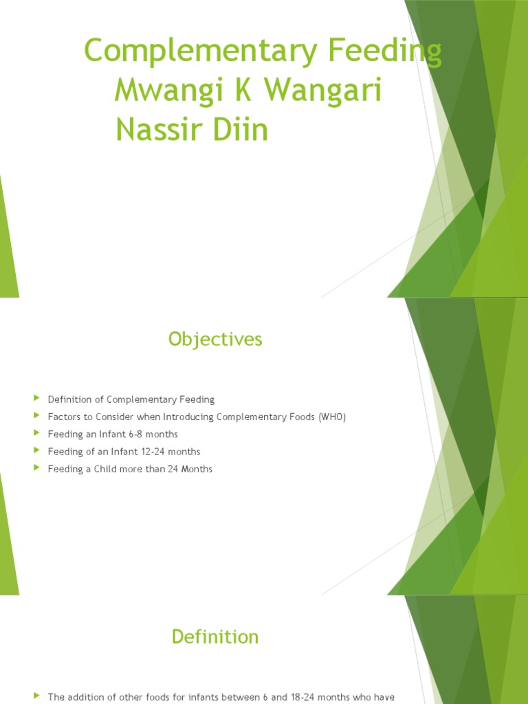 Complementary Feeding - GI | PDF | Foods | Eating