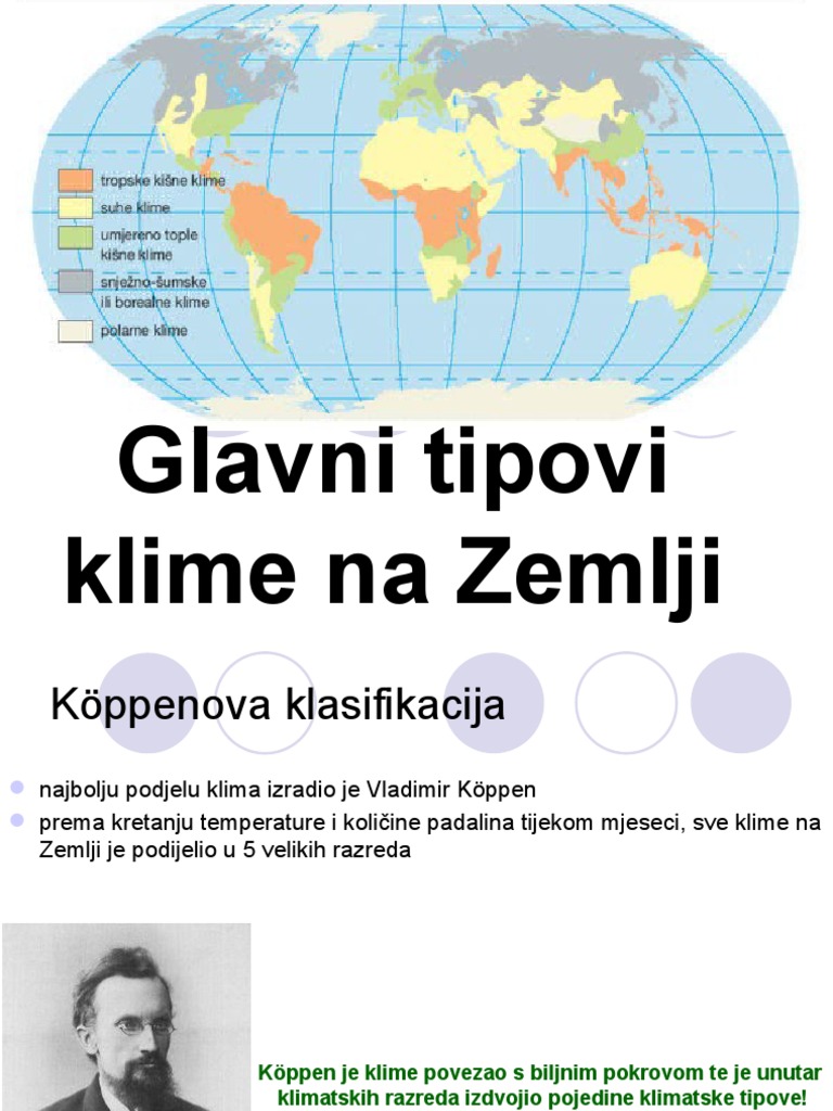 Glavni Tipovi Klime | PDF