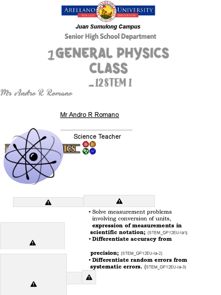 General Physics 1 - Lesson 2 | PDF | Significant Figures | Accuracy And ...