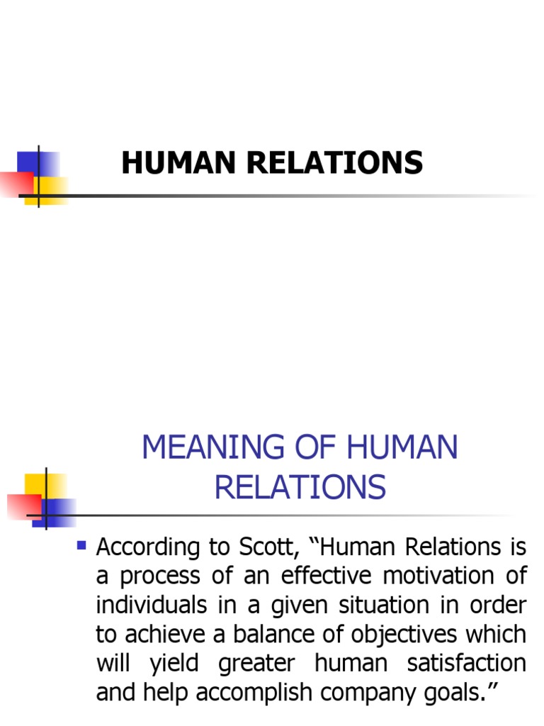 Human Relations